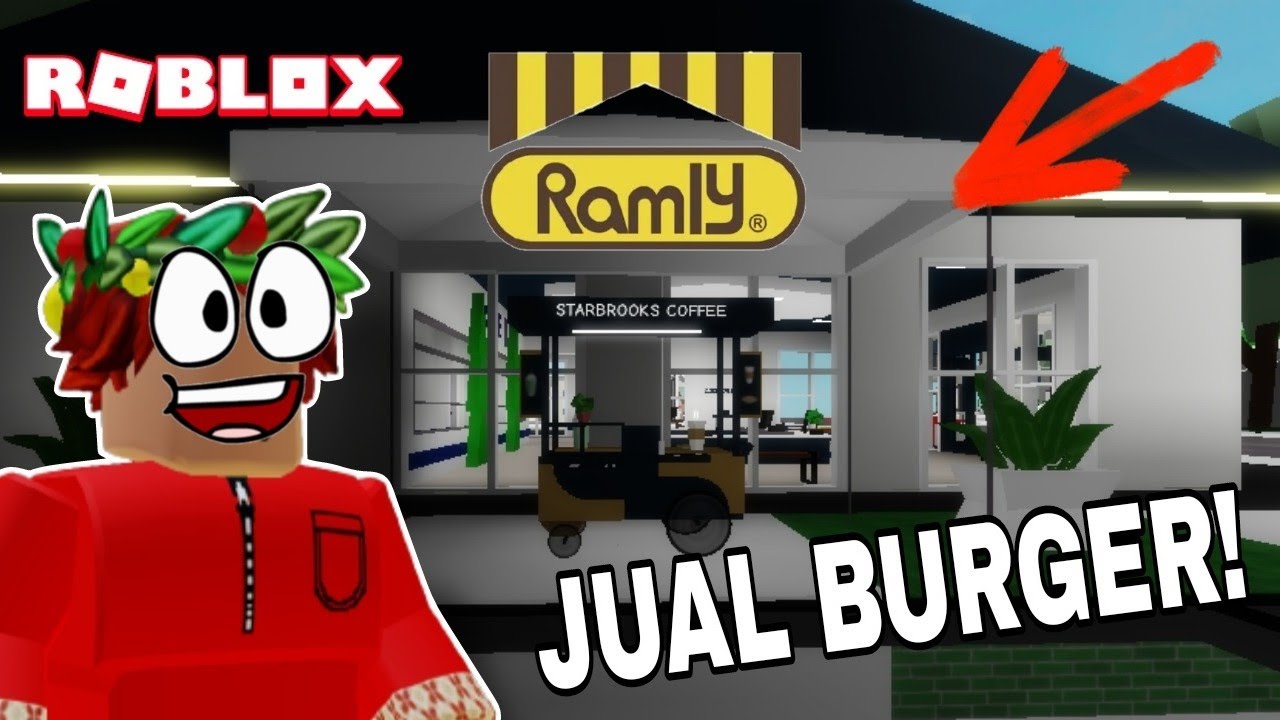 Buat Kedai Burger Ramly 🍔 😋 [Brookhaven 🏡RP] (Roblox Malaysia) - YouTube
