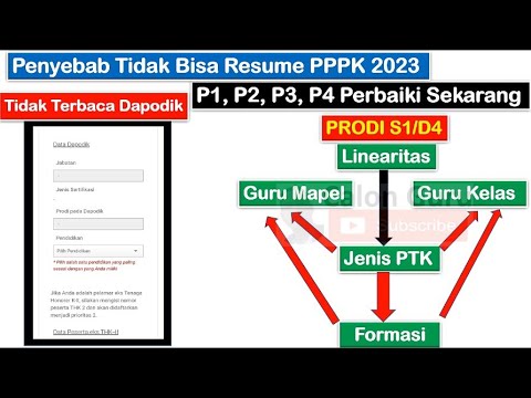 PENTING! 6 Langkah Cek Data Penentu P1, P2, P3, P4 Bisa Resume Pendaftaran PPPK Guru 2023 - YouTube
