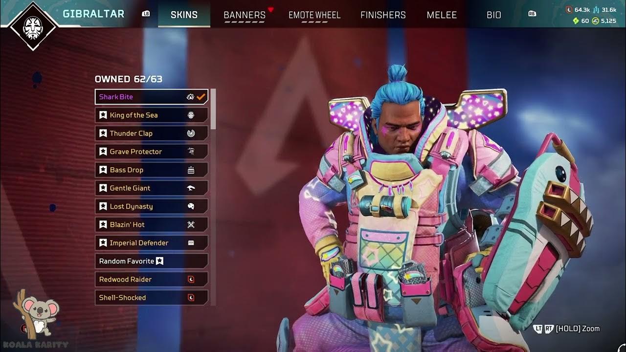 New Epic Skin for Gibraltar (Shark Bite), S23 Battle Pass. [Apex Legends - Highlight - Jan.25 ...