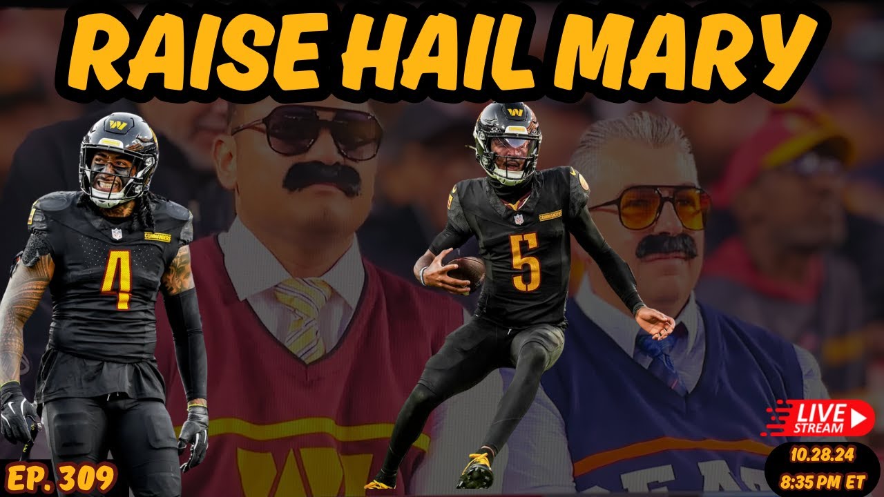 Raise Hail Mary: #commanders Hail Mary wins it in Washington - YouTube