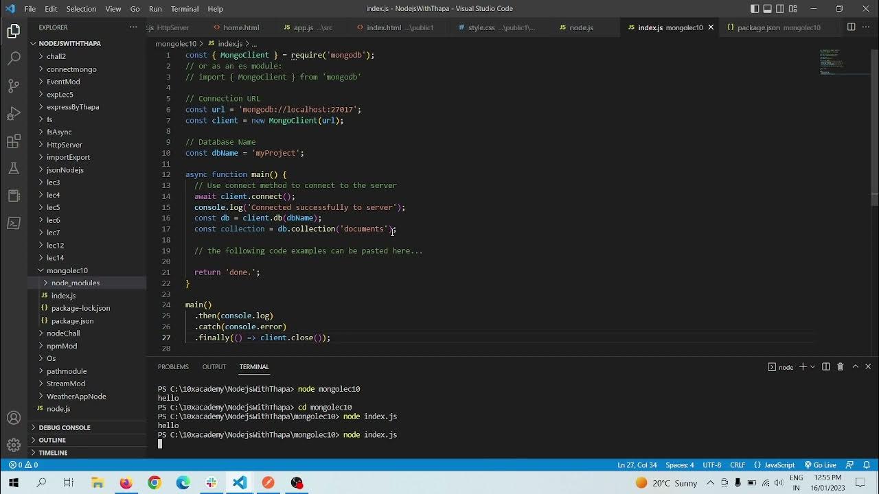 how to resolve mongodb connection with nodejs ...