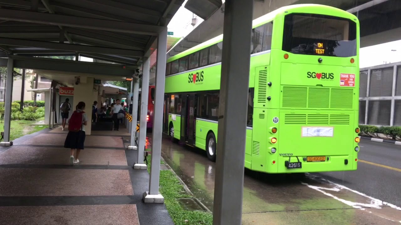 Volvo B8L (SG4003D) spotted @ Serangoon MRT - YouTube