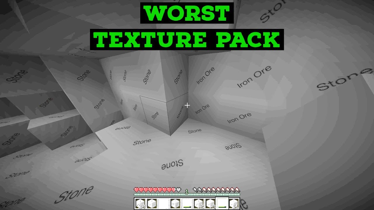 Minecraft's Worst Texture Pack - YouTube
