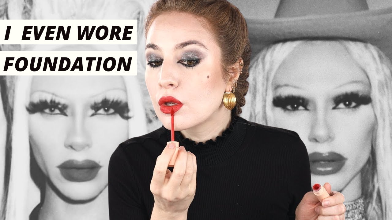 MAKING WILDLY DIFFERENT MAKEUP CHOICES!!! MATTE SKIN & RED LIPS ...