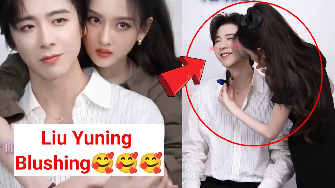 Spotted! Liu Yuning Blushing during his couple Photoshoot with Song ...