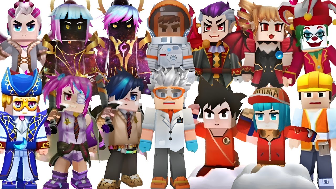 TODAS AS SKINS 2020 DO BLOCKMAN GO!!! - YouTube