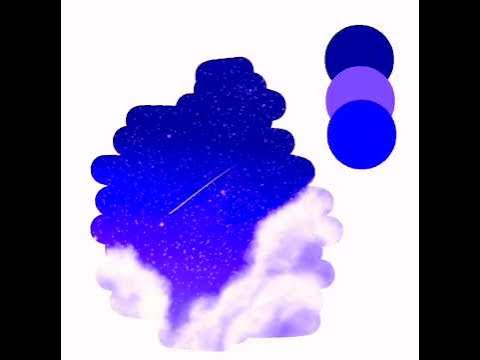 how to draw a sky in ibispaint - YouTube