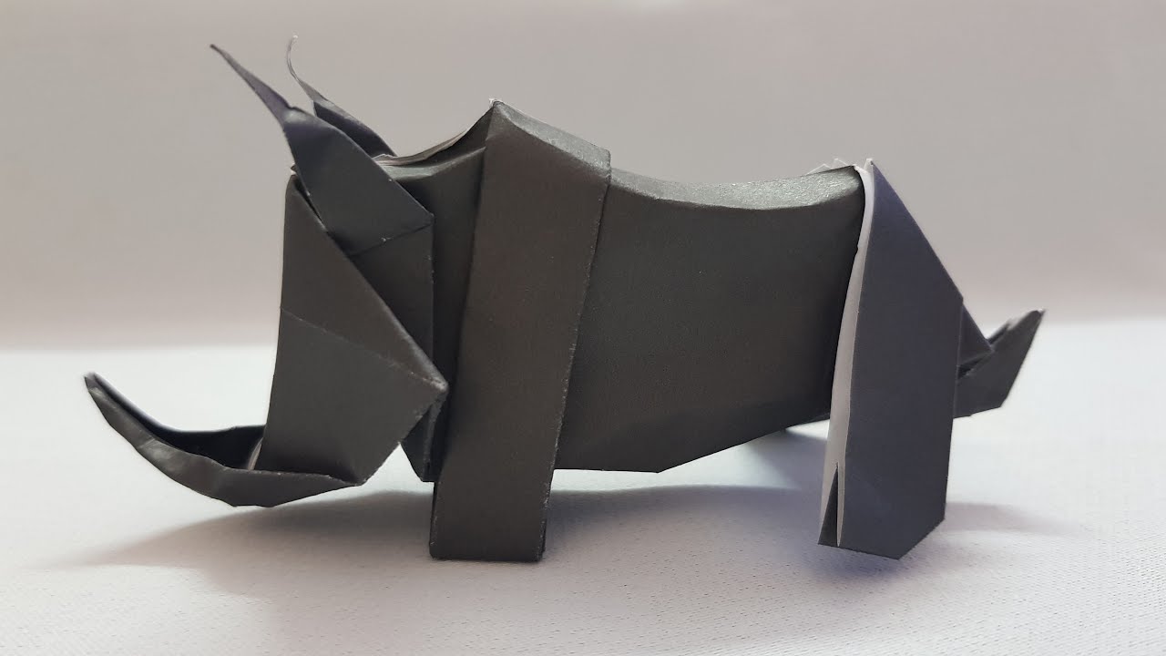 Origami Rhino A Step By Step Guide To Create A Majestic Paper Sculpture Easy Origami Tutorial