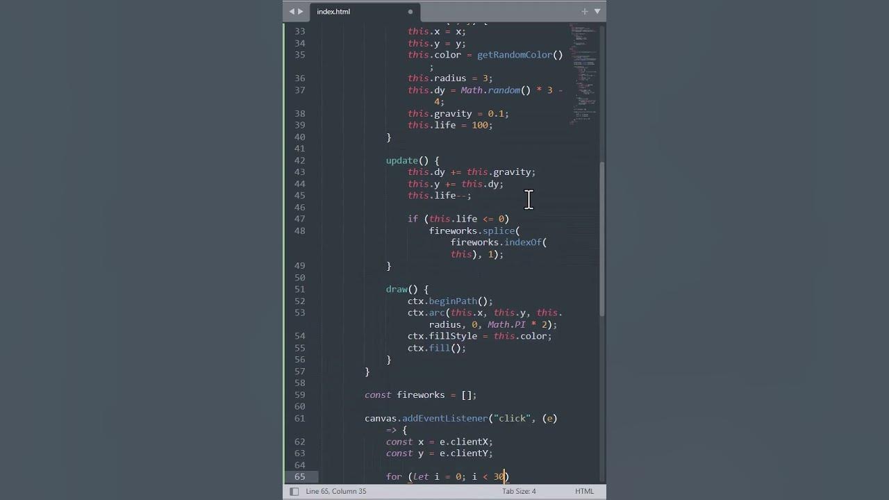 Interactive Fireworks Html Css Javascript 2023 Youtube