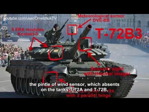 Russian tanks T-72B3 in Ukraine. - YouTube