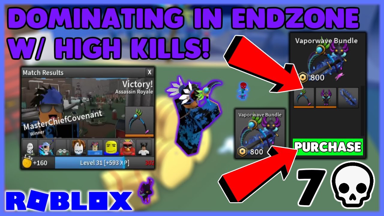 PURCHASING THE NEW VAPORWAVE BUNDLE! (ROBLOX ASSASSIN ROYALE GAMEPLAY W ...