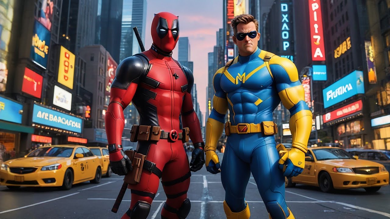Deadpool and Cyclops: An Unlikely Alliance🔴🔵#Deadpool #Cyclops #xmen # ...