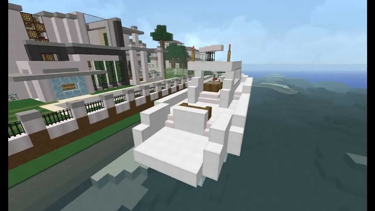 Minecraft - luxury speedboat - YouTube