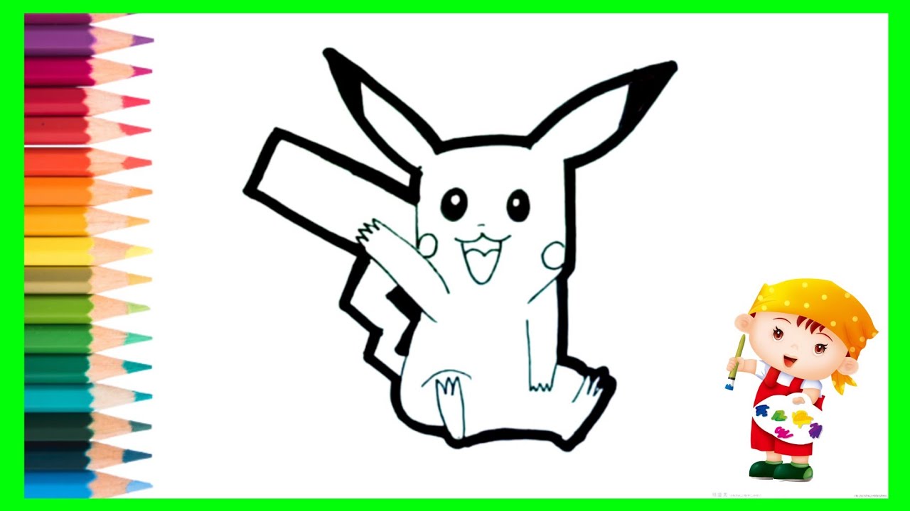 cute Pokemon drawing for kids and toodlers - YouTube