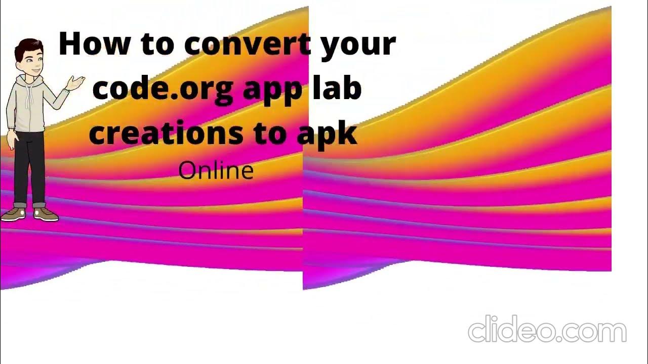 how to convert your code org app lab projects t - YouTube