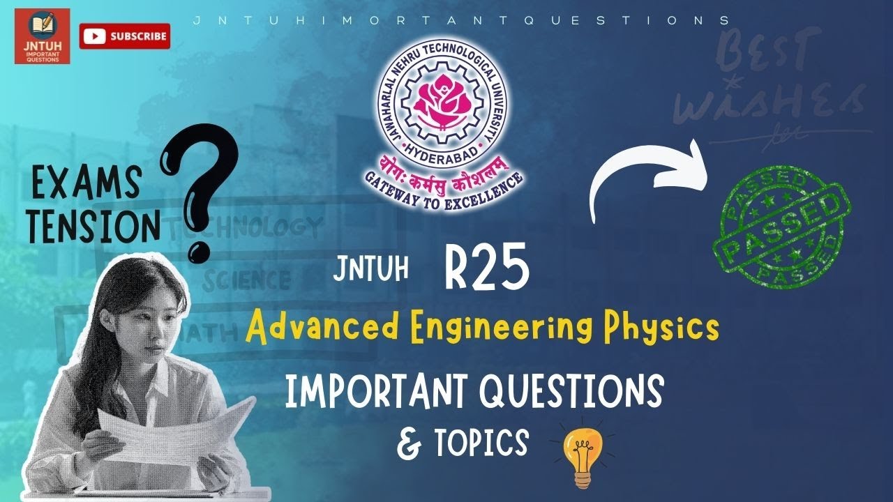 Advanced Engineering Physics Subject Important Questions for R25 ...