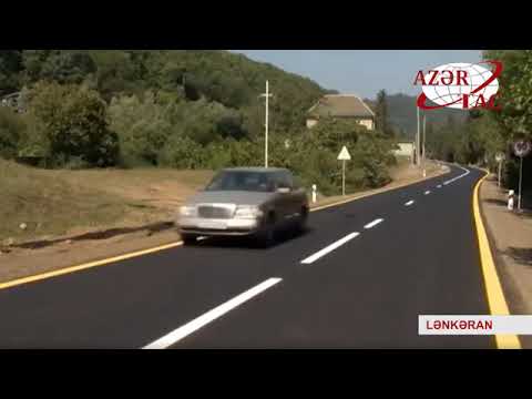 Lənkəran rayonunda Hirkan Daştatük Biləsər avtomobil yolunun yenidənqurmadan sonra açılışı olub