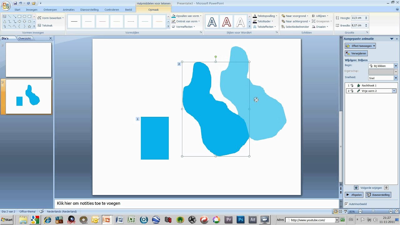 Cursus Powerpoint deel 5: maken van animaties - YouTube