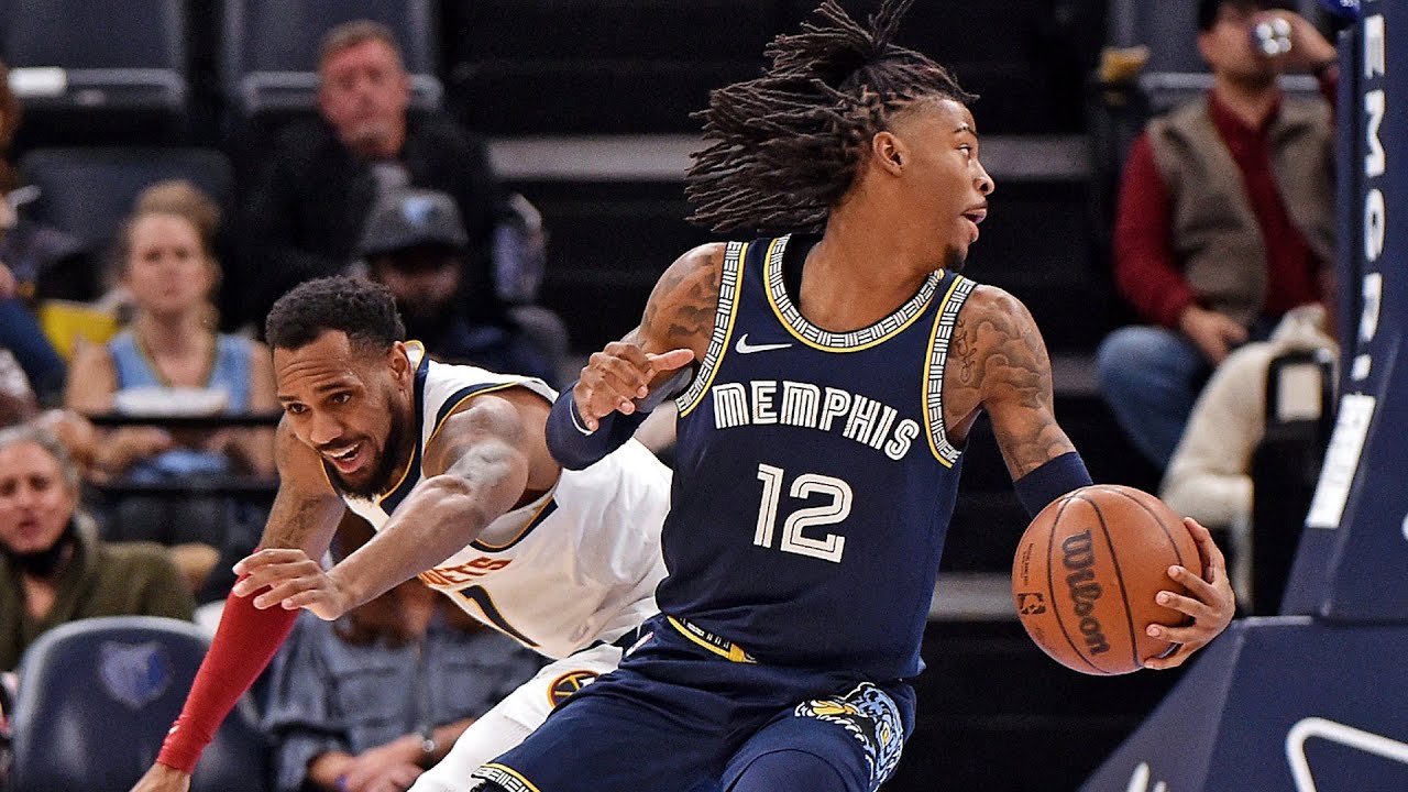 Ja Morant 360 Layup! Grizzlies Survive Jokic's 34 Pts! 2021 NBA Season ...