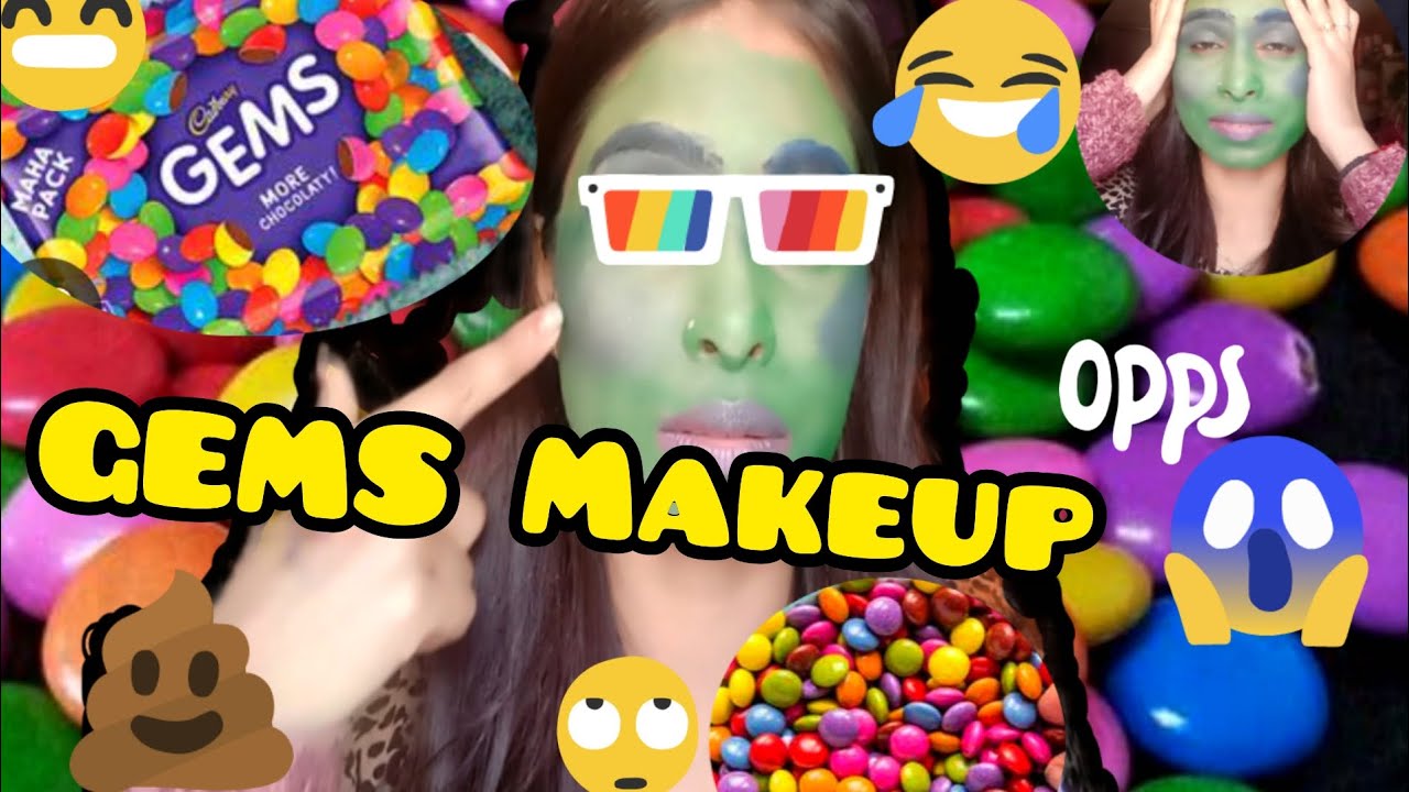 GEMS Makeup challange 🤯😈🤮weard look 😭#trending #viral #funny #hack # ...