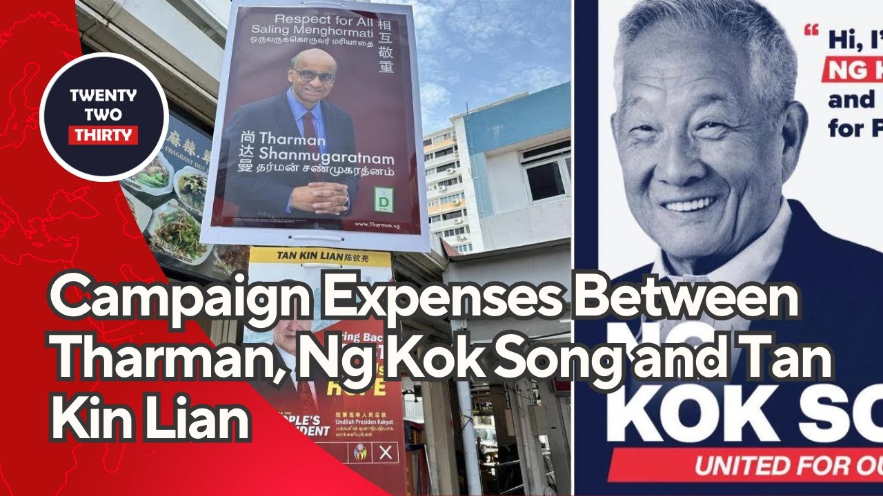 Singapore's 2023 Presidential Election Expenses Between Tharman, Ng Kok Song and Tan Kin Lian ...
