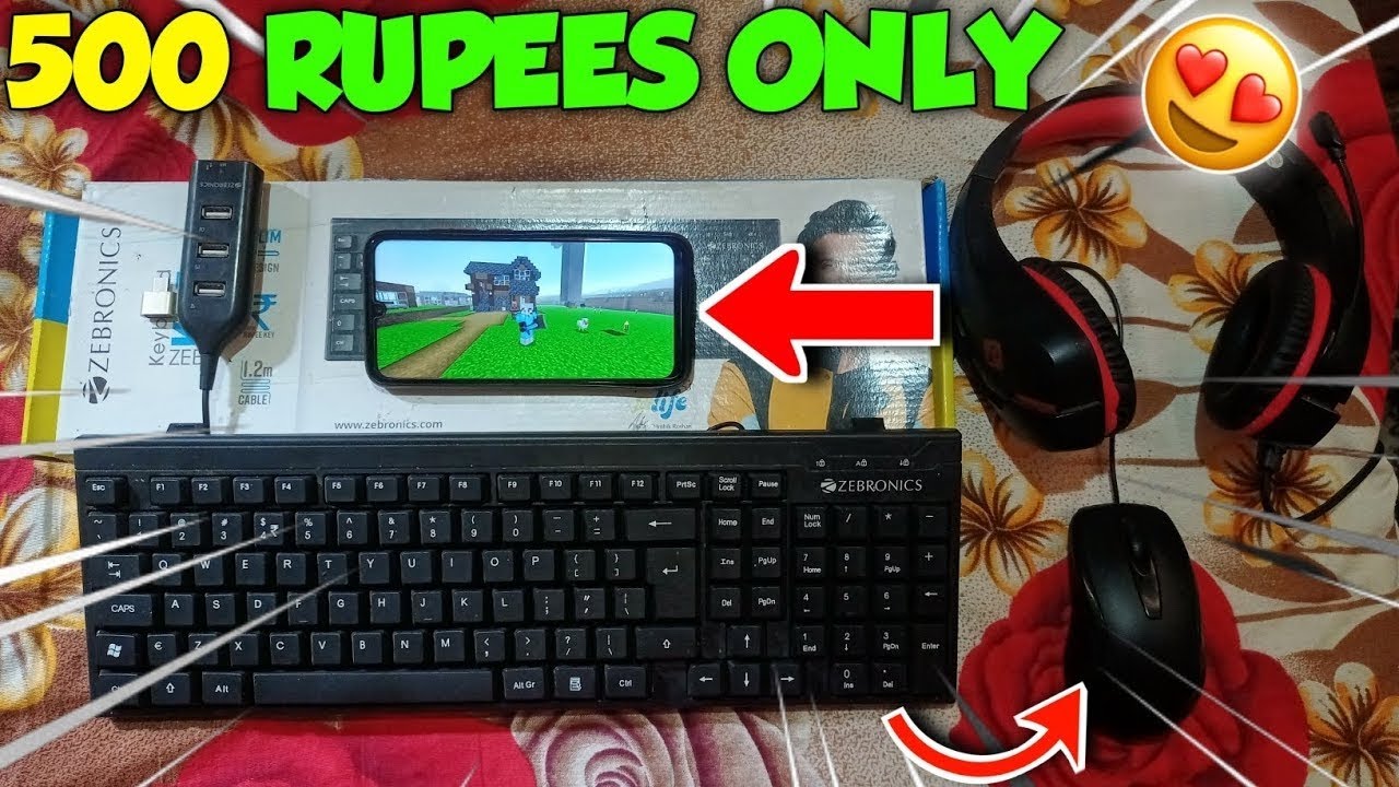 HOW TO PLAY MINECRAFT PE WITH KEYBOARD AND MOUSE || MCPE WITH KEYBOARD ...