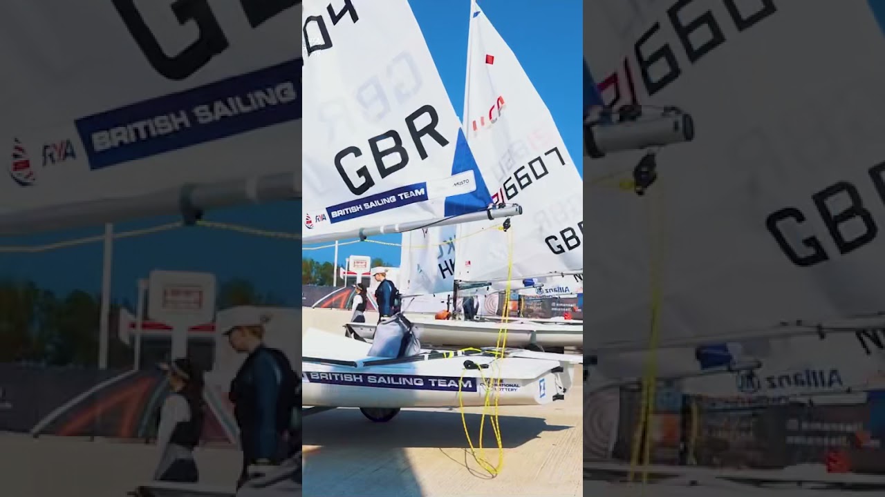 Taugh battles in the ILCA 6 World Championship 2021 - YouTube