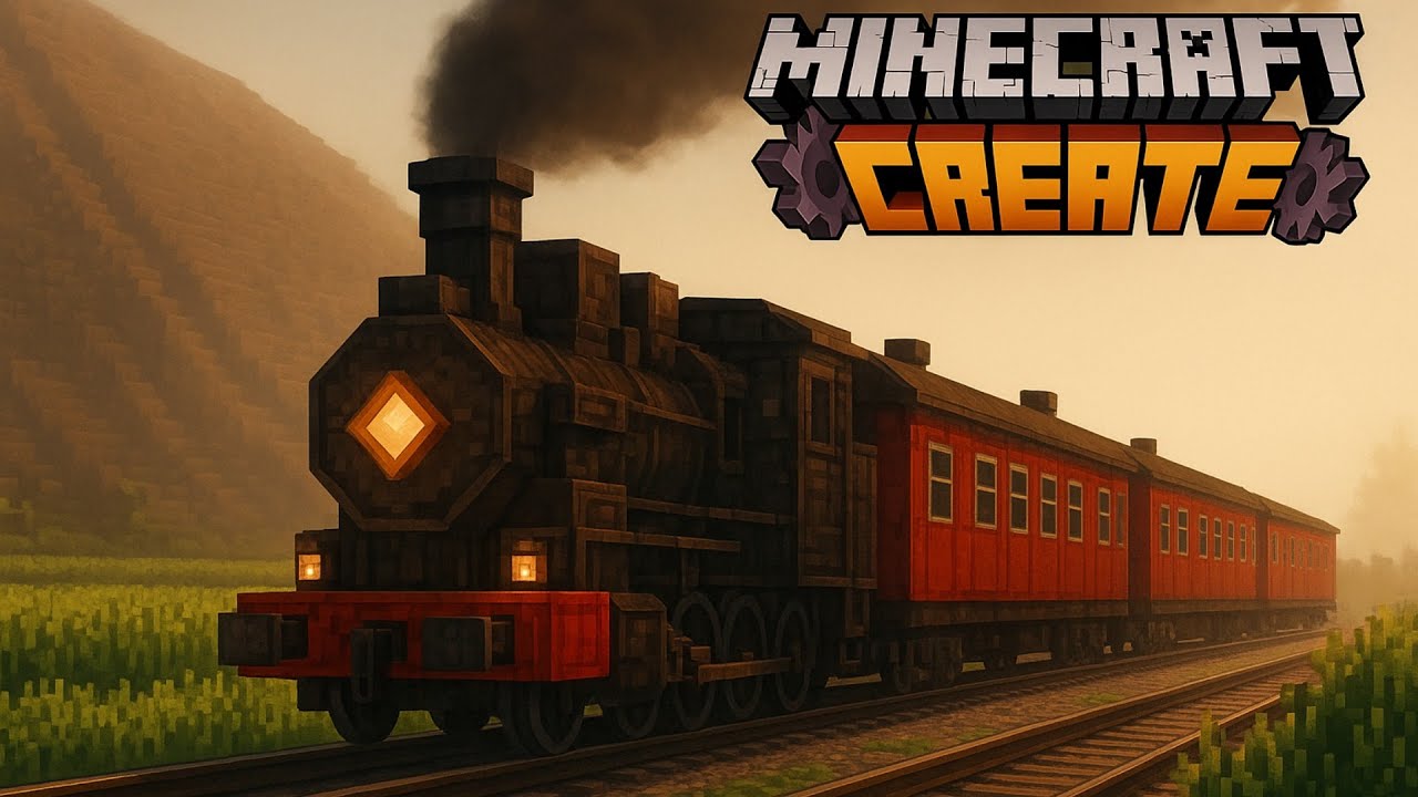 Minecraft Indian Railway Project | Create Mod Train Build Live # ...