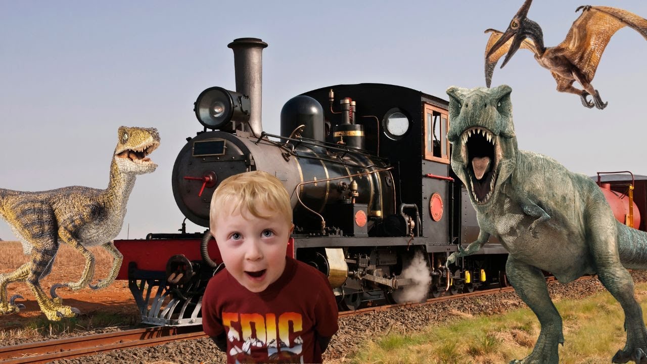 Lucas Rode On The Disneyland Train and Saw Dinosaurs! |Disneyland ...