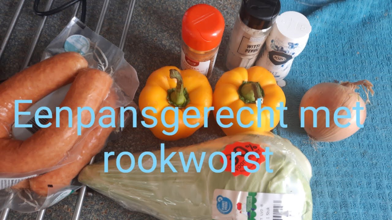 Eenpansgerecht met rookworst! Kookvideo #23 - YouTube