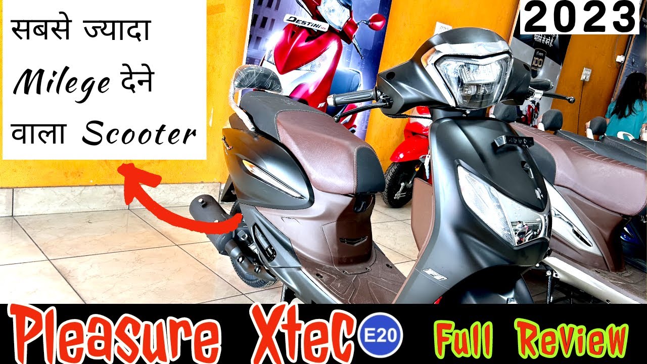 Hero Pleasure Plus Xtec E20 OBD2 New Model 2023 | Pleasure scooty 2023 ...