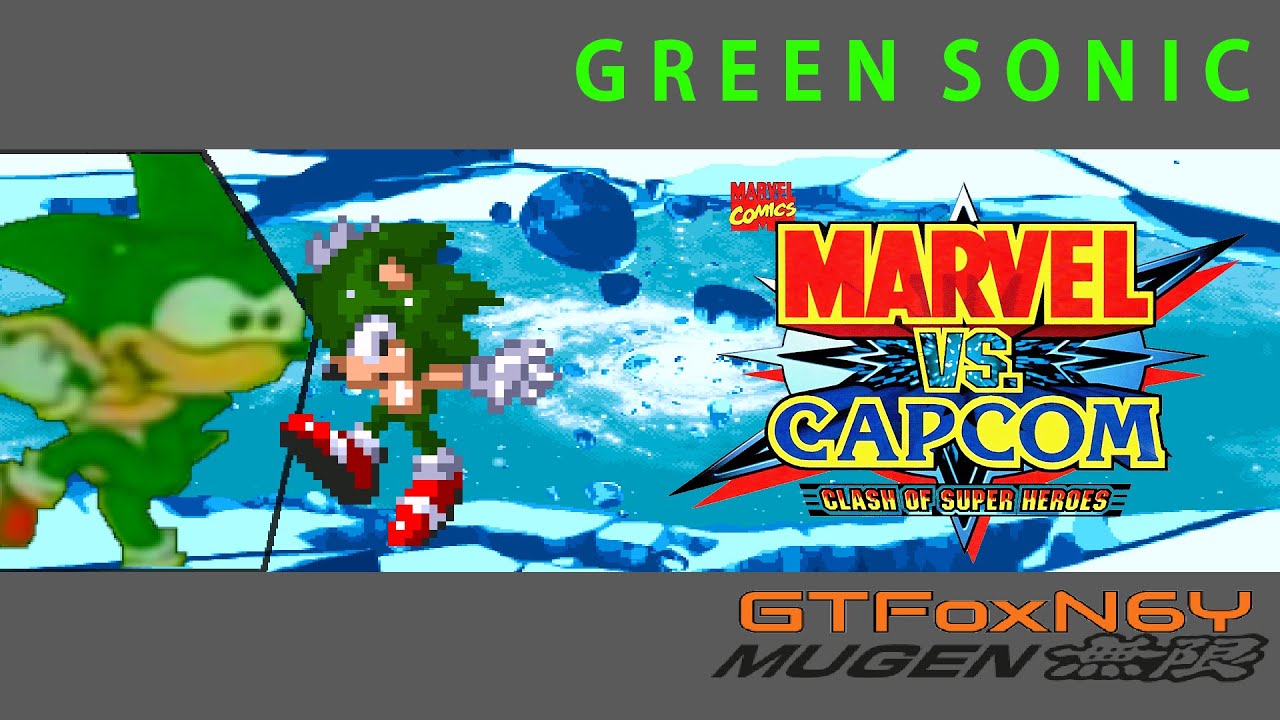 GTFox MUGEN: Green Sonic speeds into MVC - YouTube