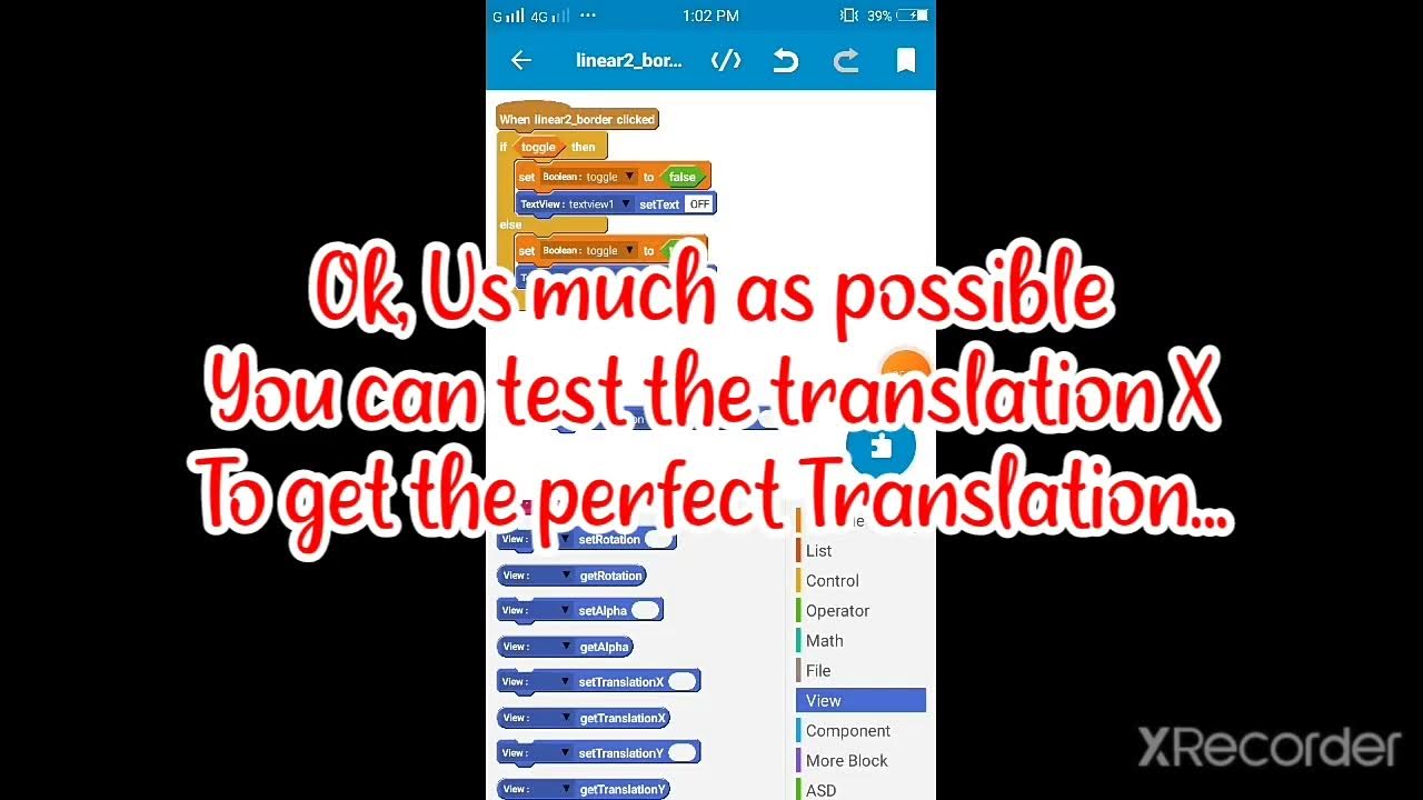 How to Create a Switch Using LinearLayout in SketchWare pro | Sketchware pro - YouTube