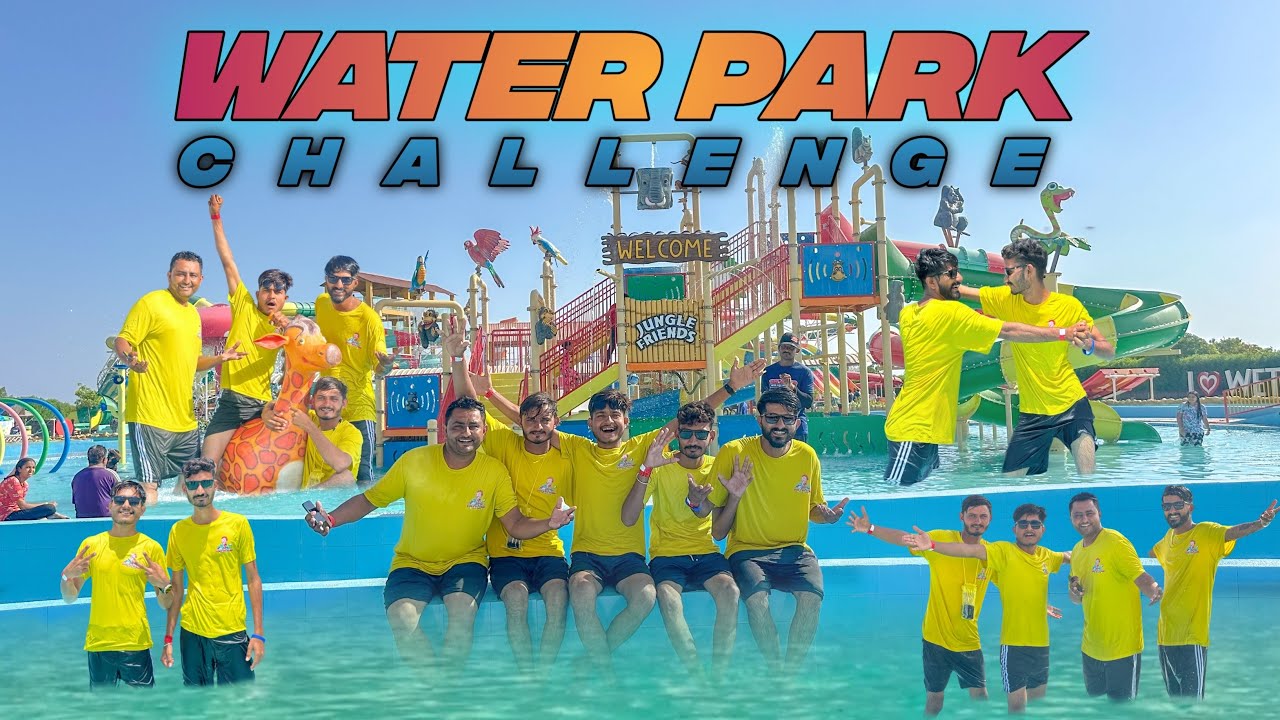 water park Challenge 💦☃️ - YouTube