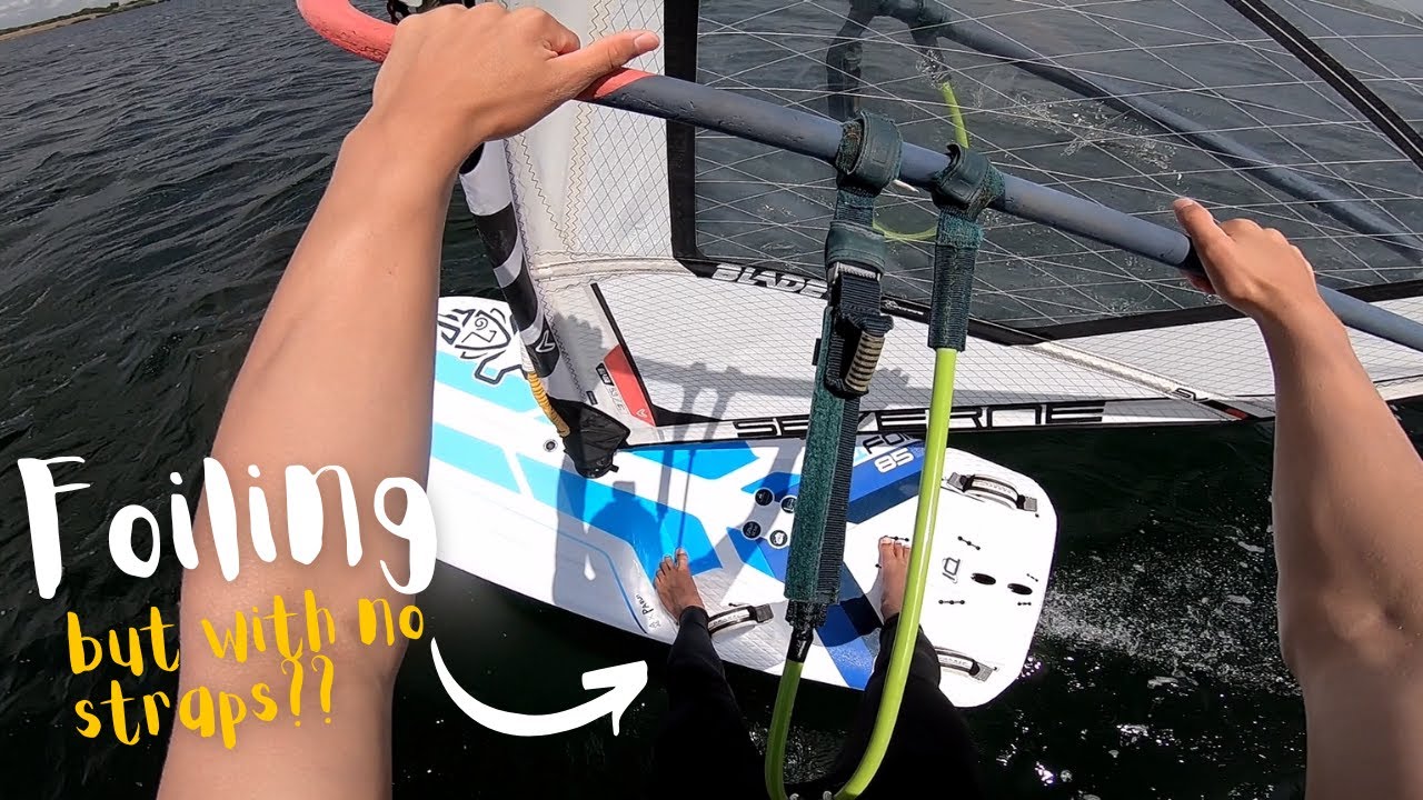 Footstraps are .... overrated? - Strong Wind Foiling - YouTube