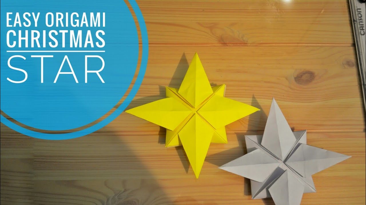 Easy Origami Christmas Star 🎄 - YouTube