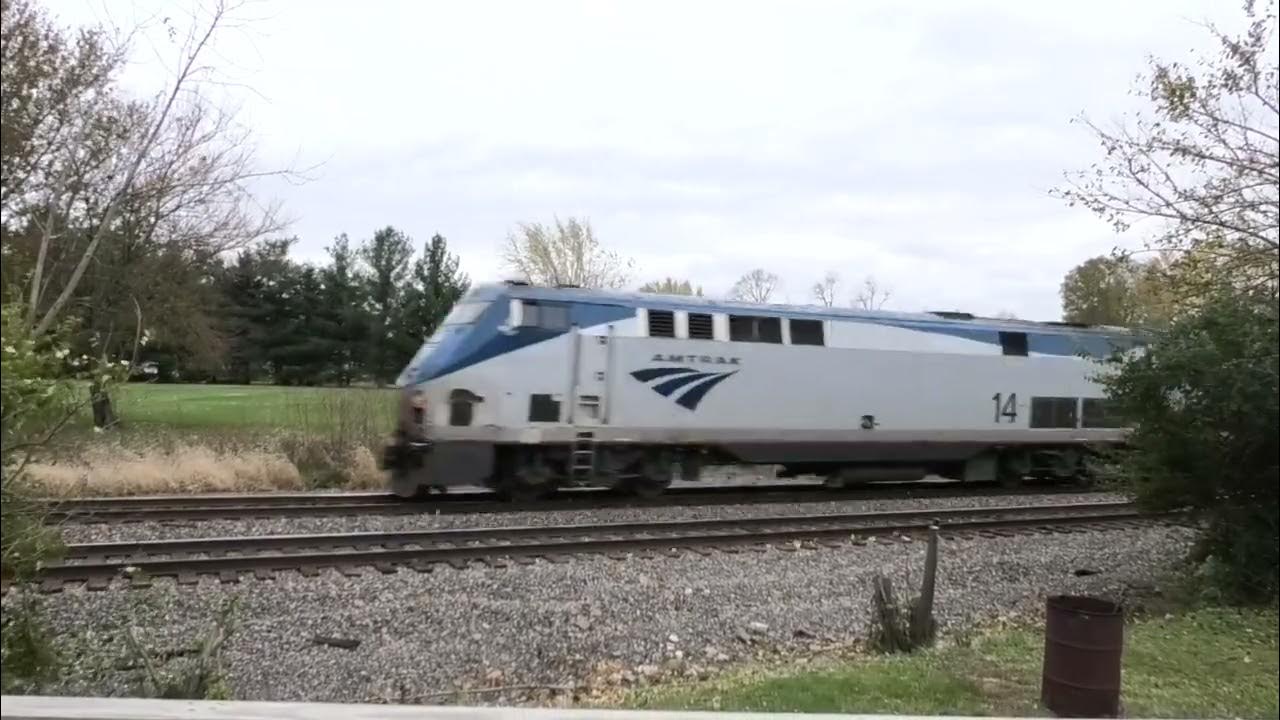 Amtrak 14 East in Wyanet, IL 11/14/21 - YouTube