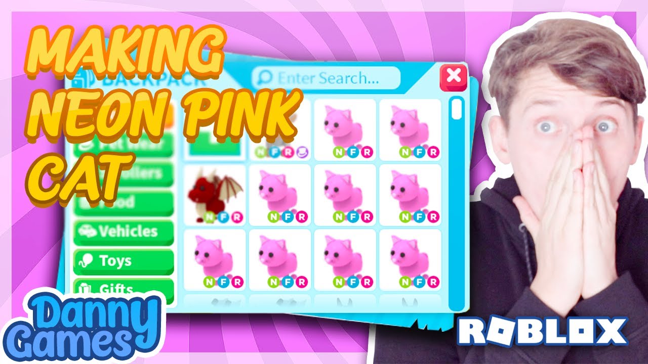 MAKING A NEON PINK CAT | Roblox Adopt Me - YouTube