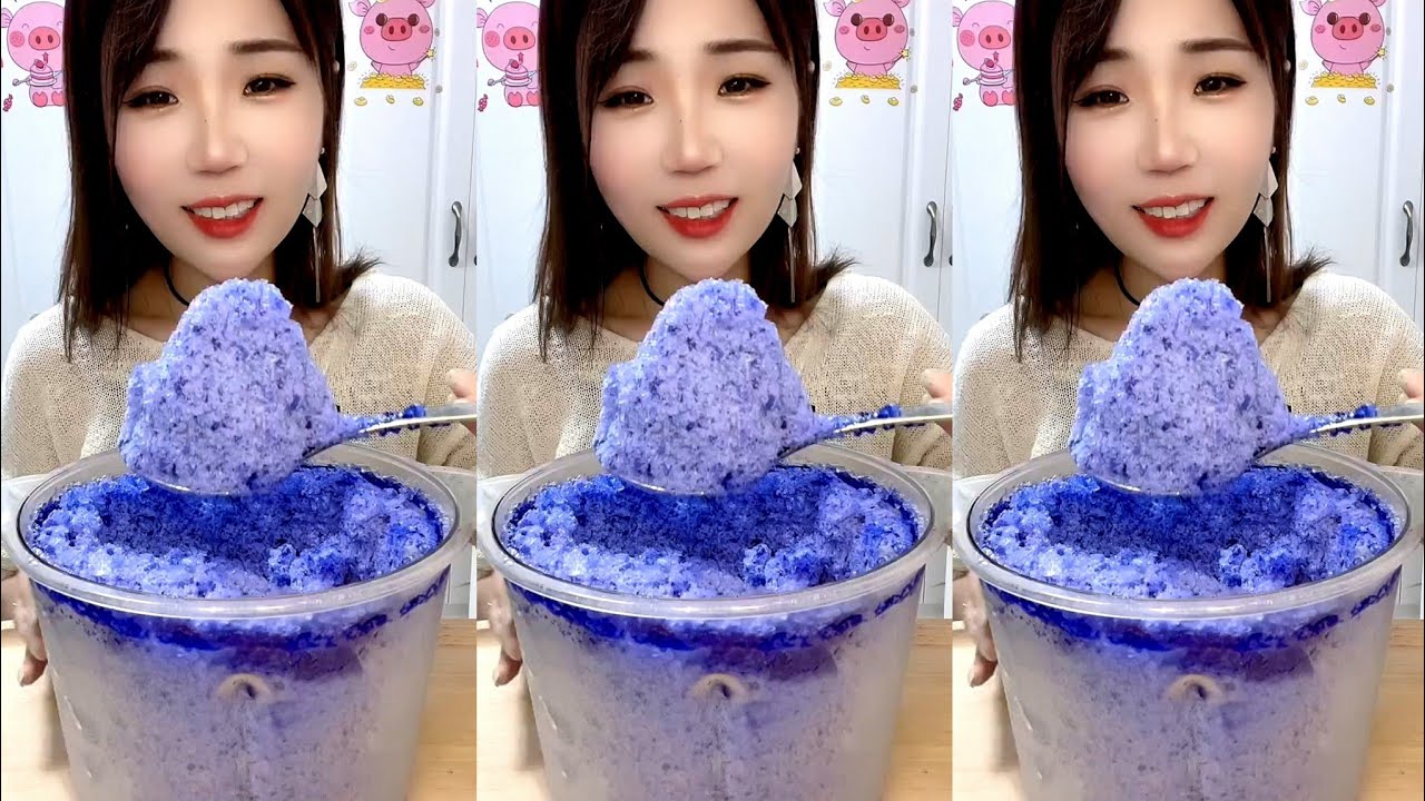 ASMR SHAVED ICE EATING. ICE EATING - YouTube