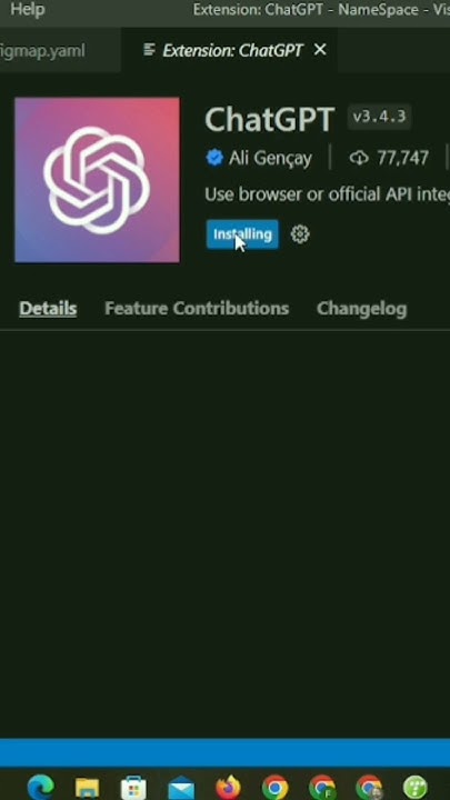 Chat Gpt extension in vs code | #viral #viralshorts #ytshorts #trending ...