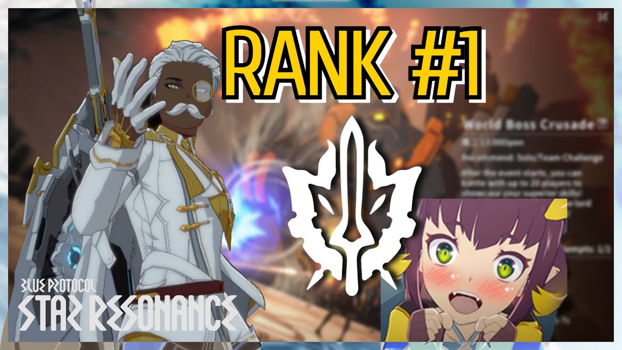 RANK #1 - Shield Knight Tank Raid Gameplay with Guild | Giant Golem World Boss Crusade | BPSR ...