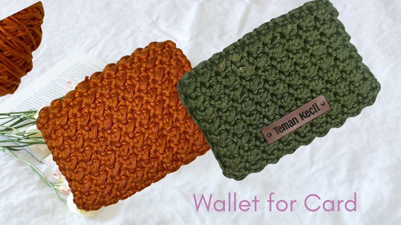 Tutorial Crochet Wallet for Card | DIY Wallet Crochet Simple and Easy ...