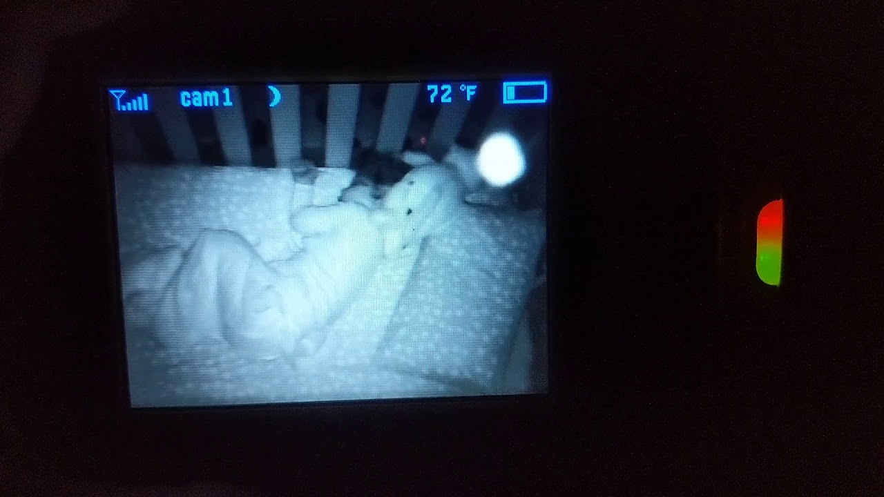 Orb hovering on baby monitor....not a joke - YouTube