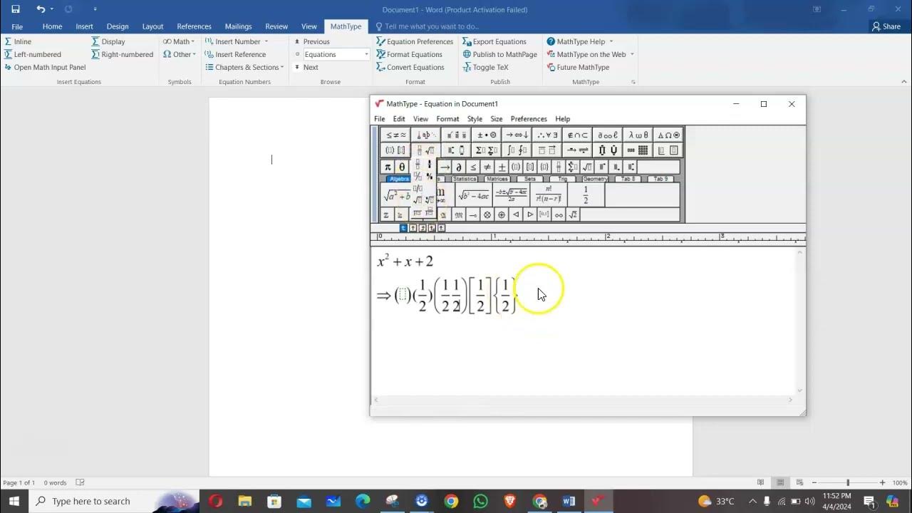 How to use mathtype #mathtype #demo #trending - YouTube