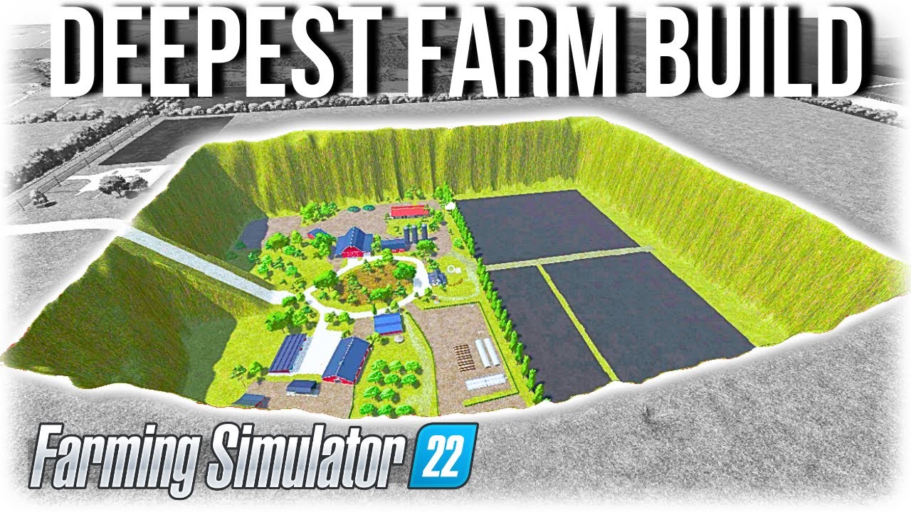 American Farm Build in the Deepest Hole Possible! - FS22 - YouTube