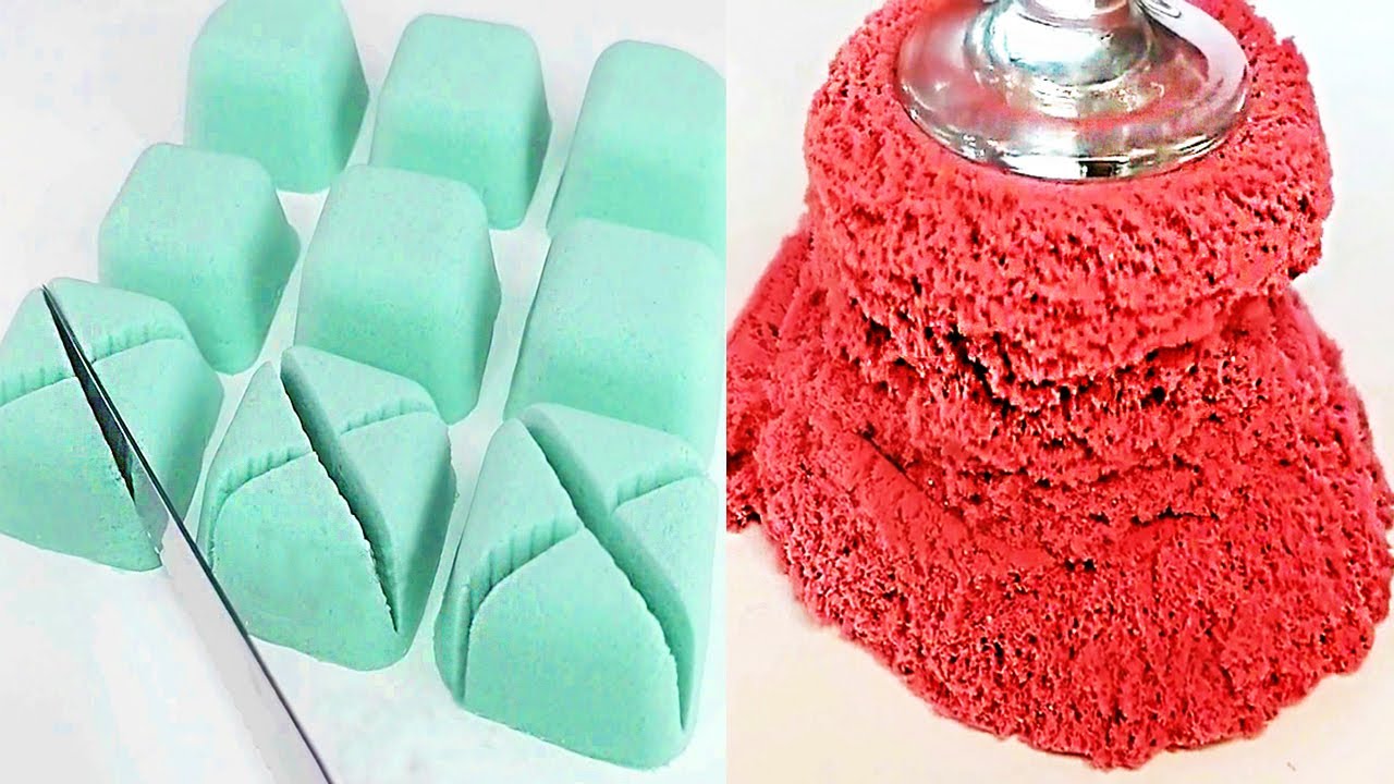 Very Satisfying Kinetic Sand ASMR 42 Crunchy Sand - YouTube