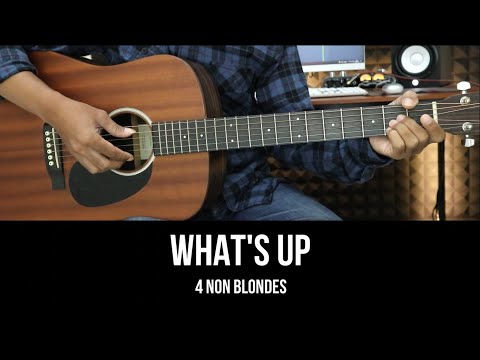 What's Up - 4 Non Blondes | EASY Guitar Tutorial with Chords / Lyrics