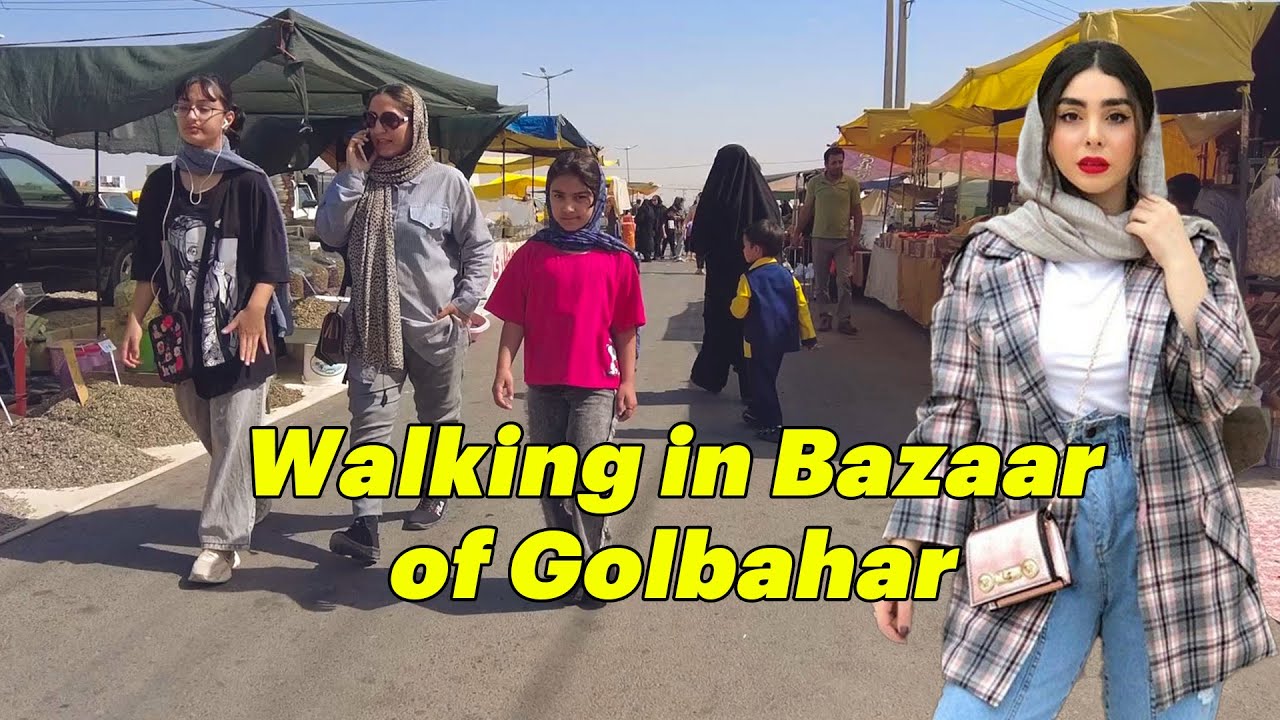 Walking in the Thursday market of Golbahar city | گلبهار - YouTube