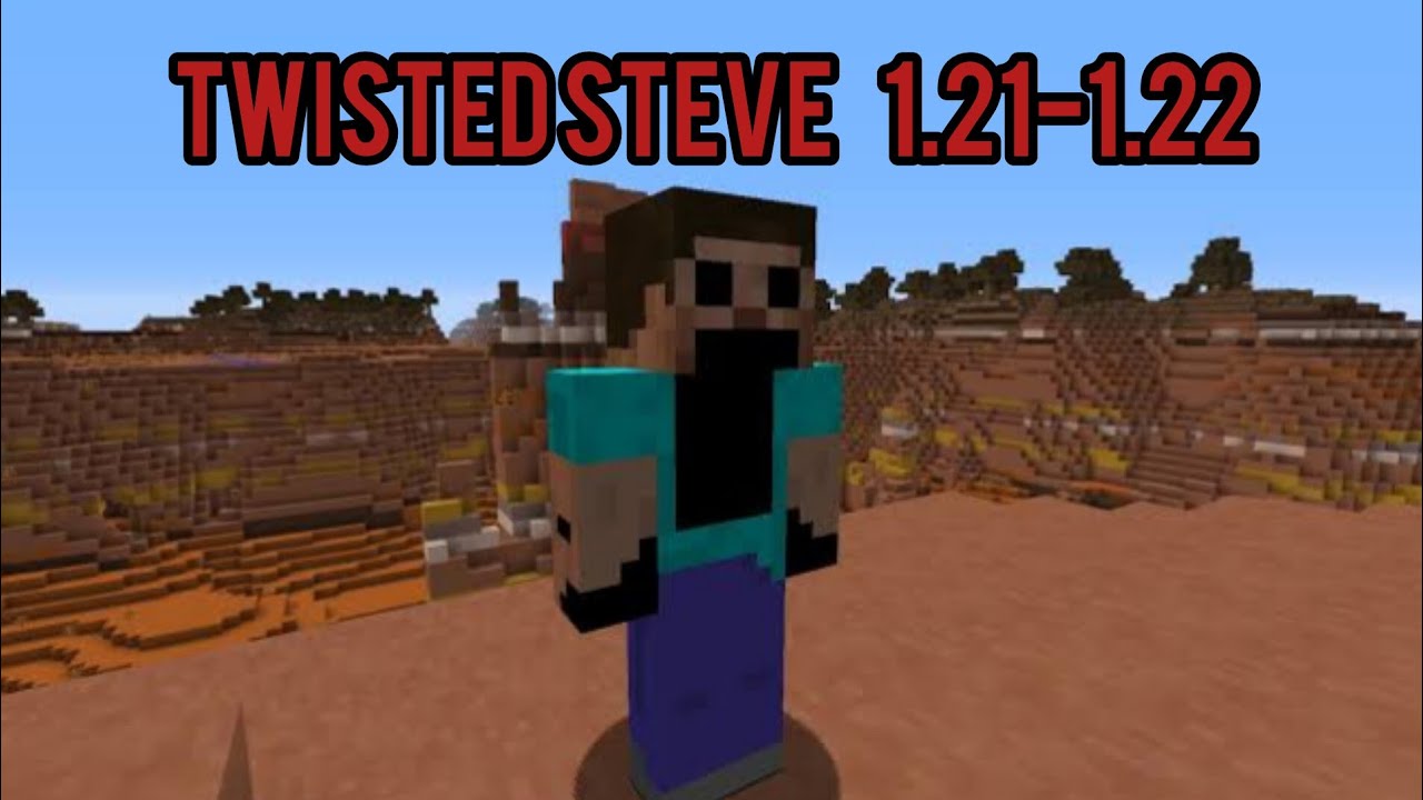 Twisted Steve Creepypasta by me 1.21-1.22 bedrock - YouTube