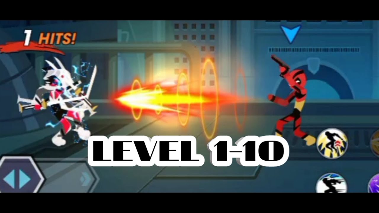 LEVEL 1-10 (Stickman fighter infinity) - YouTube